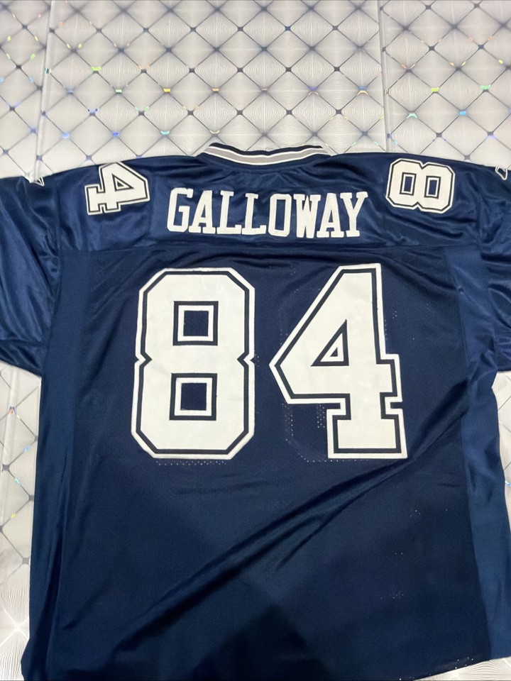 100% Authentic Joey Galloway #84 Dallas Cowboys Blue Procut Jersey SZ ...
