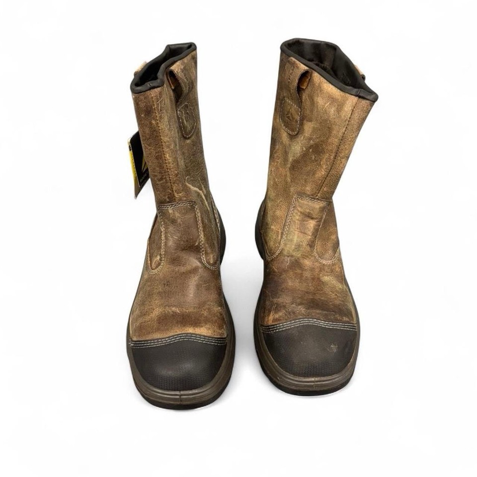 Delta Plus Camaro Brown Leather Oil/Heat Resistant Safety Harness Boots ...