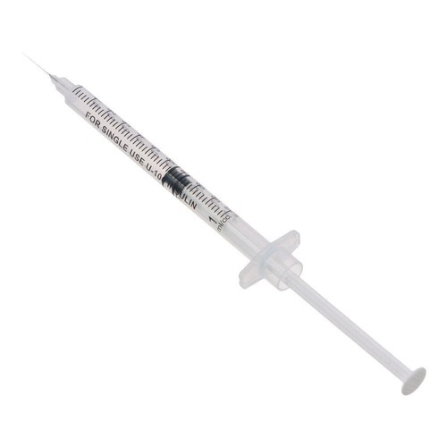 10-80pcs 1ml Hand Push Injection Syringe Disposable Plastic Syringe ...