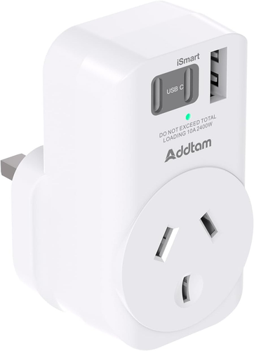 AUS to UK Ireland Plug Adapter, Type G Power Adapter with 1 Electrical ...