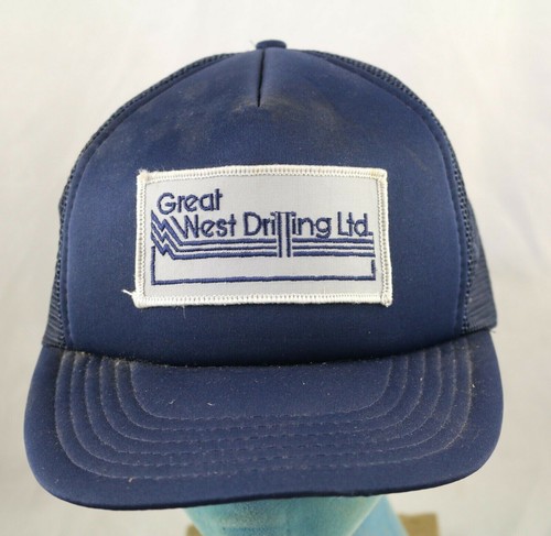 Great West Drilling (Fontana, California) Vintage Blue Mesh Trucker Hat ...