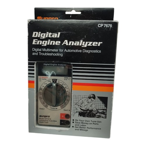 SunPro Digital Engine Analyzer Model CP 7676 with Manual, Open Box, New ...