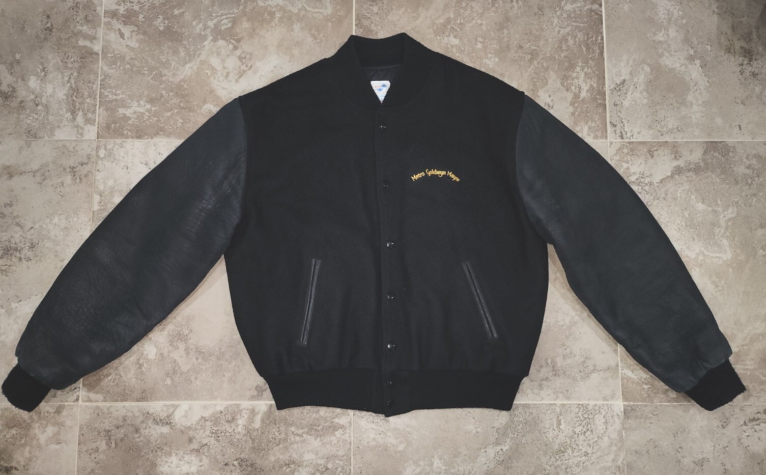 VINTAGE MGM METRO GOLDWYN MAYER BOMBER VARSITY JACKET… - Gem