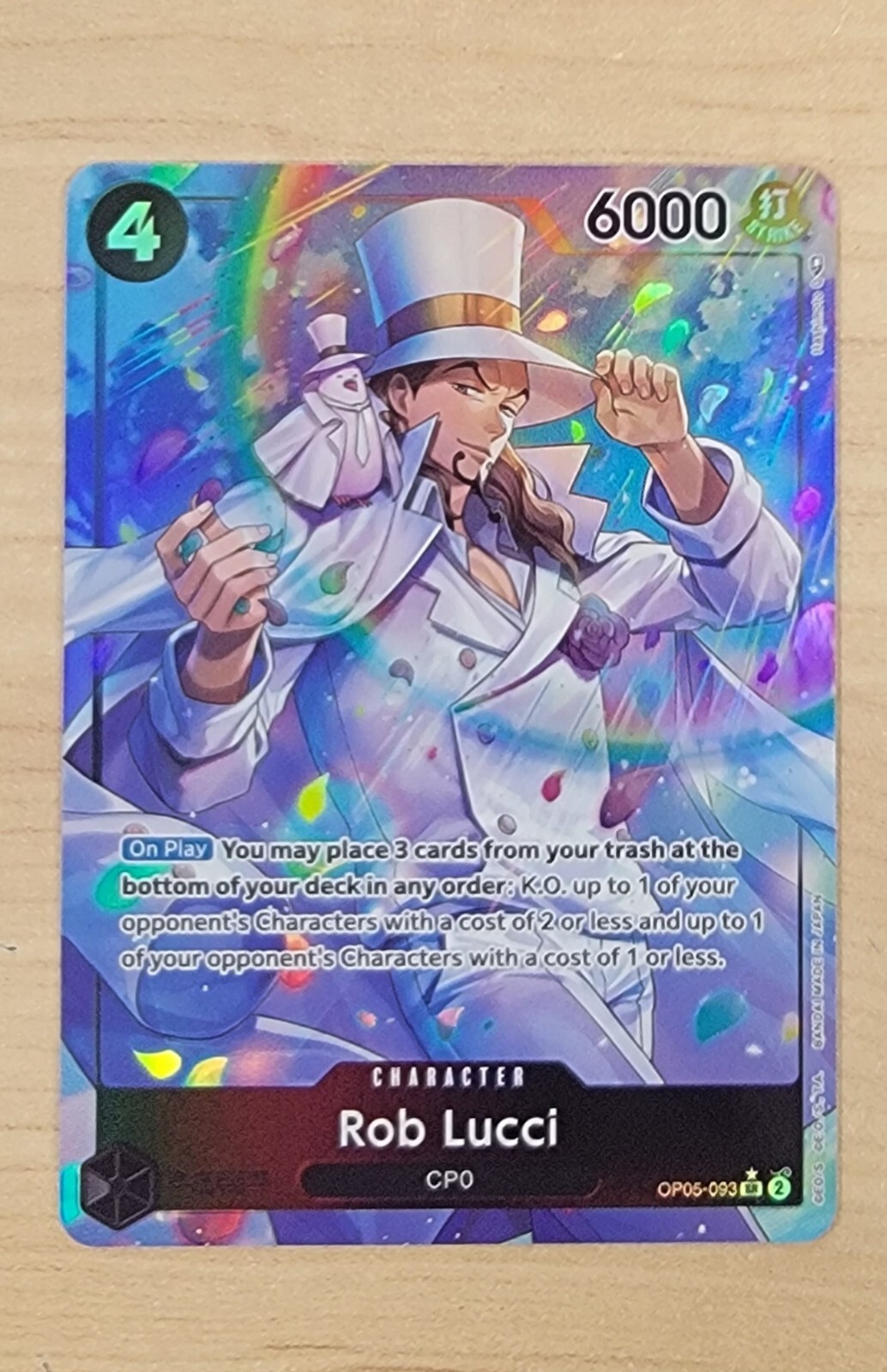 ONE PIECE TCG Rob Lucci OP05-093 SR (Alternate Art) - Awakening of the ...