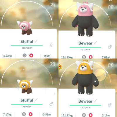 Stufful Bewear Shiny Stufful Shiny Bewear Pokemon (30 days for shiny ...