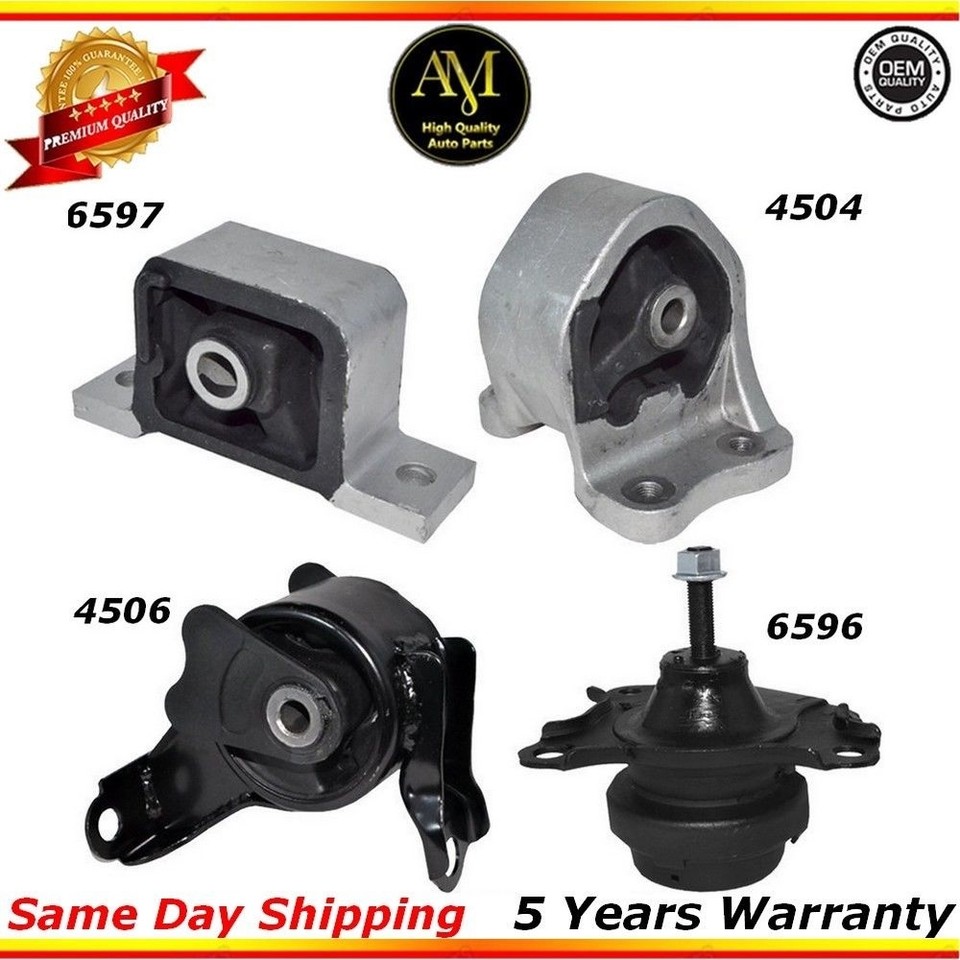 Engine Motor Mounts & Auto Trans. Mount 4Pcs Set for Honda CR-V 02-06 ...