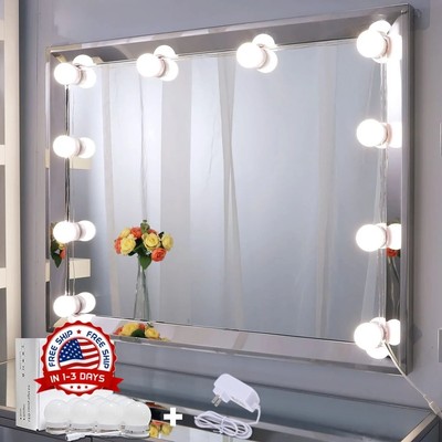 Luces LED espejo vanidad Hollywood Make Up for Vanity Dimmable Bulb ...