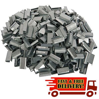 12mm Metal Hand Pallet Strapping Banding Seal Clips Semi Open - Heavy ...