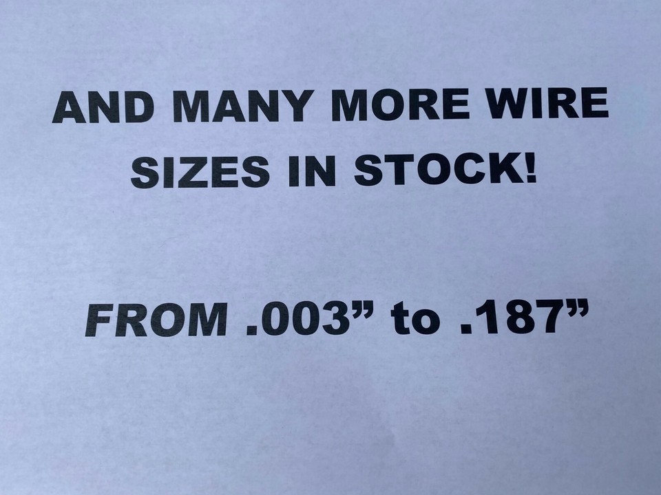 MICRO STAINLESS STEEL SPRING WIRE SIZE .007" / .17 mm - 25 FEET SPRING ...