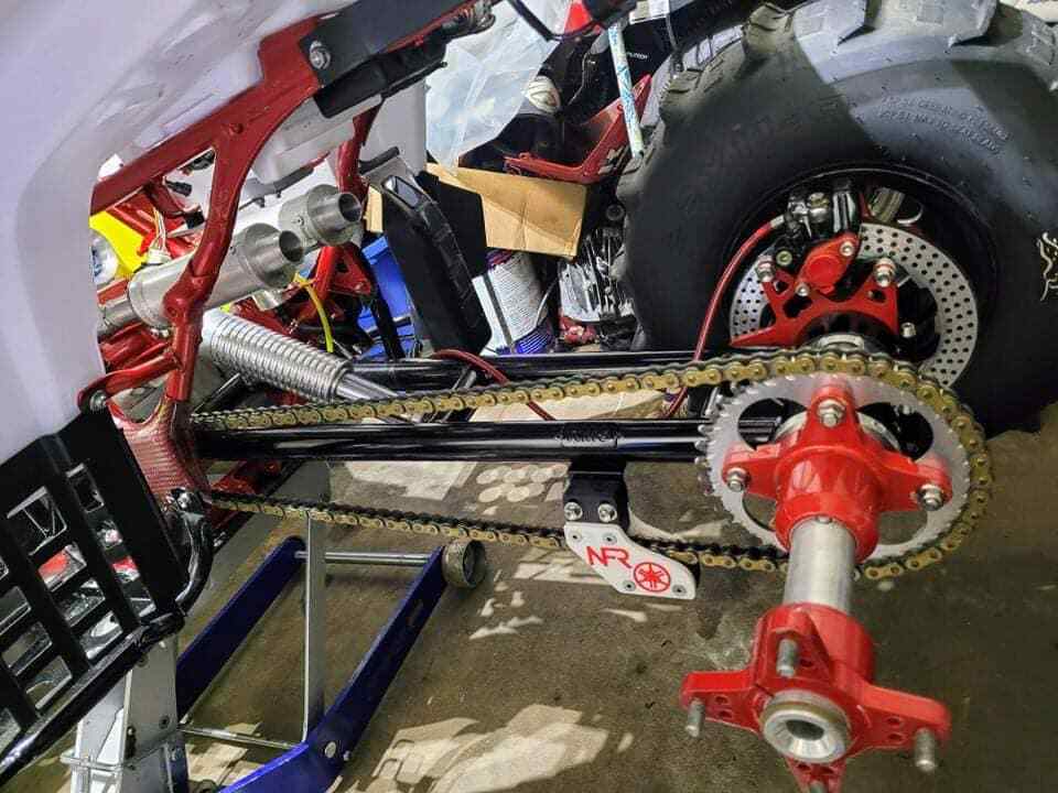 BANSHEE REAR CHAIN GUIDE SLIDER SWINGARM 1987-06 FITS TYSON LONESTAR ...