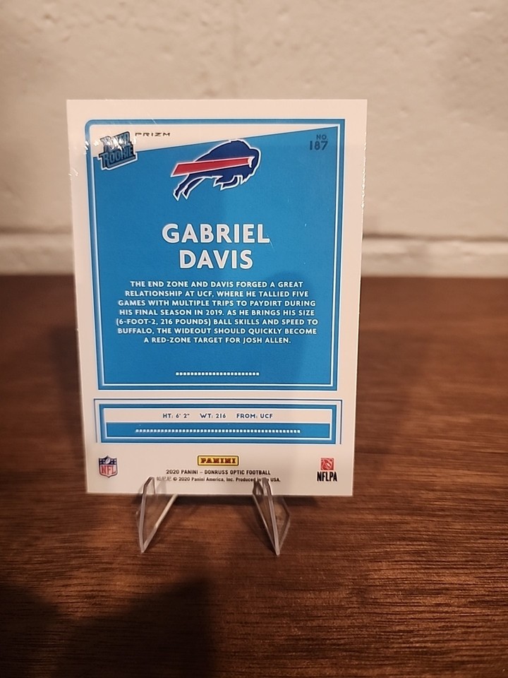 2020 Panini Donruss Optic Rated Rookies Gabriel Davis #187 Blue Scope ...