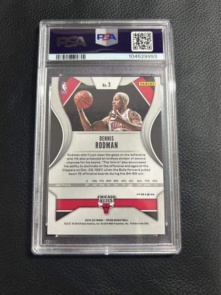 DENNIS RODMAN 2019 Panini Prizm #3 RUBY WAVE GEM MT PSA 10 #a63 | eBay