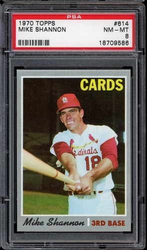 1970 Topps Baseball #614 Mike Shannon PSA 8 | eBay