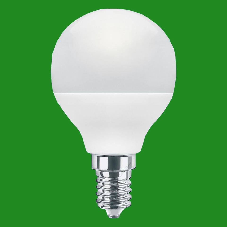 12x 5.5W (=40W) DIMMABLE Pearl LED SES E14 Round G45 Golf Ball Light ...
