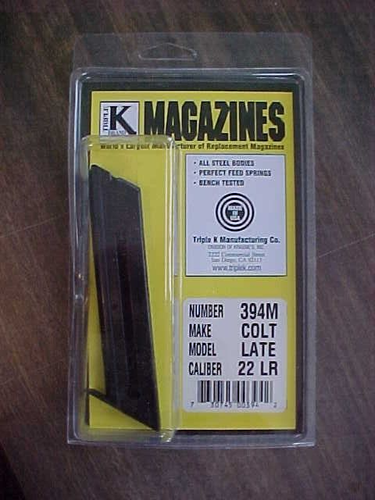 TRIPLE K MFG. MAGAZINE NO. 394M COLT LATE MODEL 22LR NEW | eBay