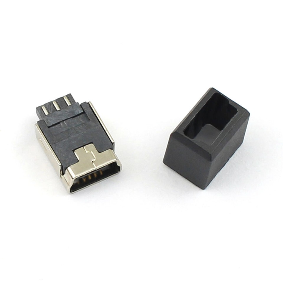 10Pcs Mini USB Female 5 Pin 5P Solder Type B Socket Connector With ...
