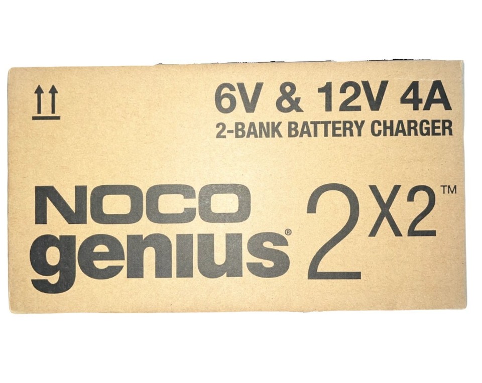 NOCO GENIUS2X2 2-Bank 4A (2A/Bank) 6V/12V Smart Battery Charger and Maintainer | eBay