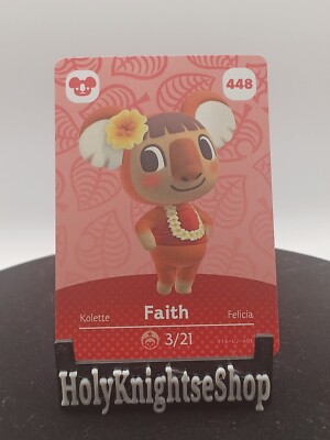 (US) 448 Faith Animal Crossing Amiibo Authentic Mint With Tracking | eBay