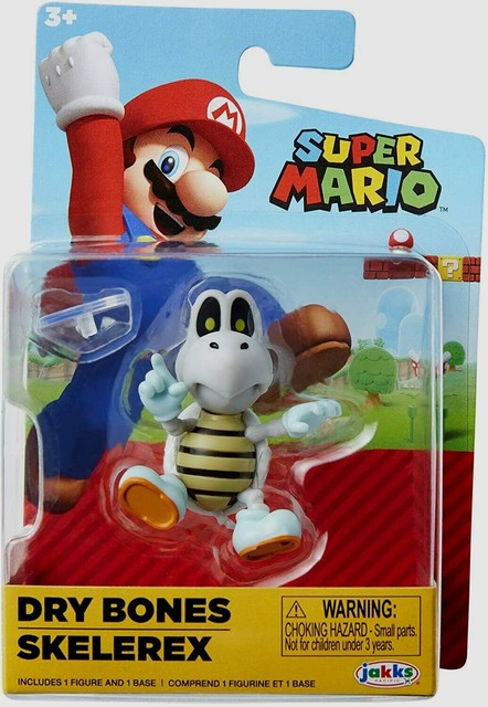 World of Nintendo Super Mario Dry Bones Skelerex Figure 2.5 Inch 2019 ...