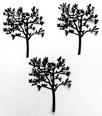 Birch Trees Early Summer Paper Die Cut Embellishment Scrapbooking DIY 3 ...