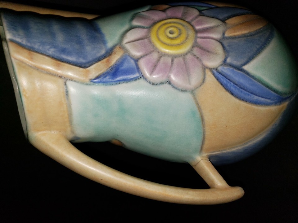 Antique 1935 Beswick ware Art Deco Flower Butterfly Ceramic Handle ...