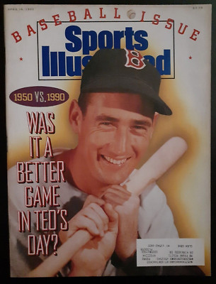 Sports Illustrated: Ted Williams / Boston Red Sox (April 16 1990) | eBay