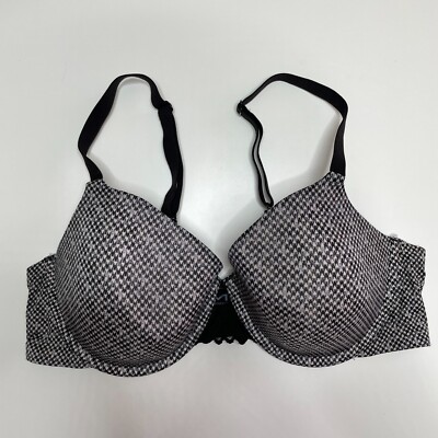 Maidenform T-Shirt Bra 34C Underwire Satin Padded Cup Convertible Strap ...