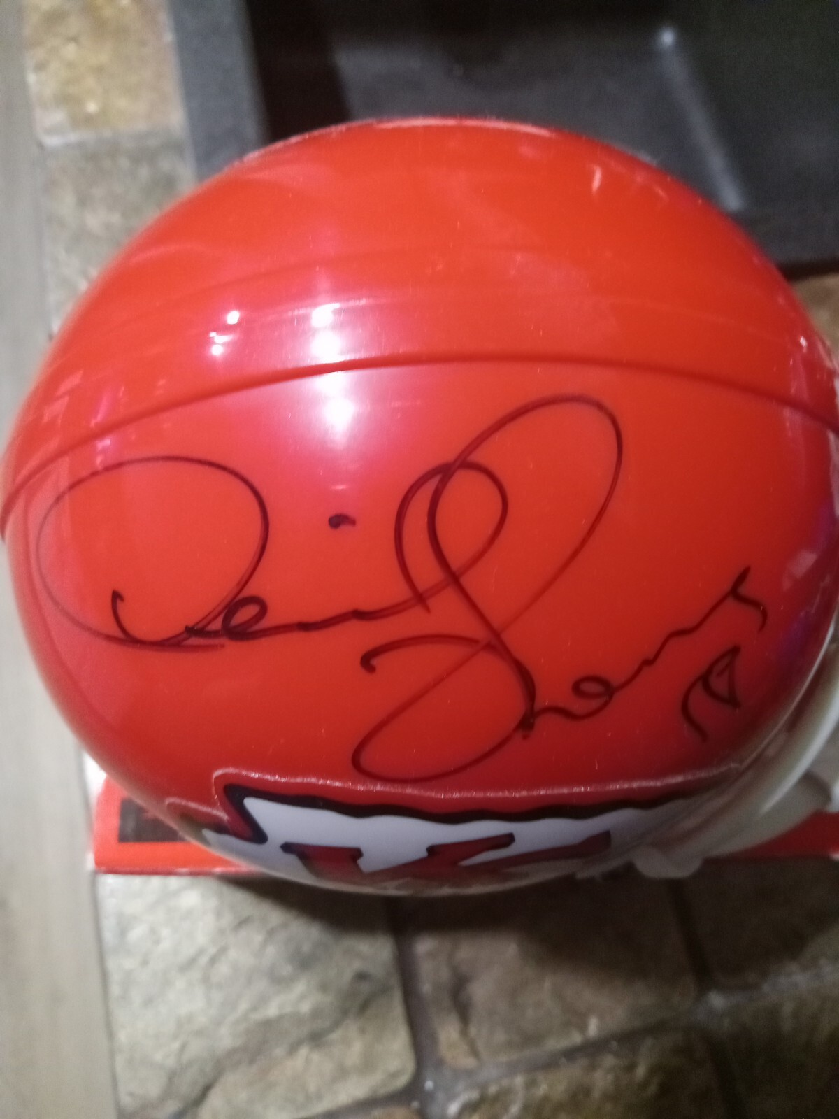 DERRICK THOMAS AUTOGRAPHED SIGNED KANSAS CITY CHIEFS MINI HELMET | eBay