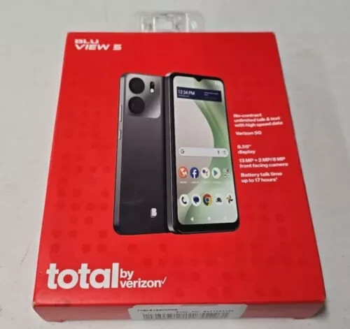 Blu View 5 - 64Gb - B160V - Total By Verizon NEW OPEN BOX | eBay