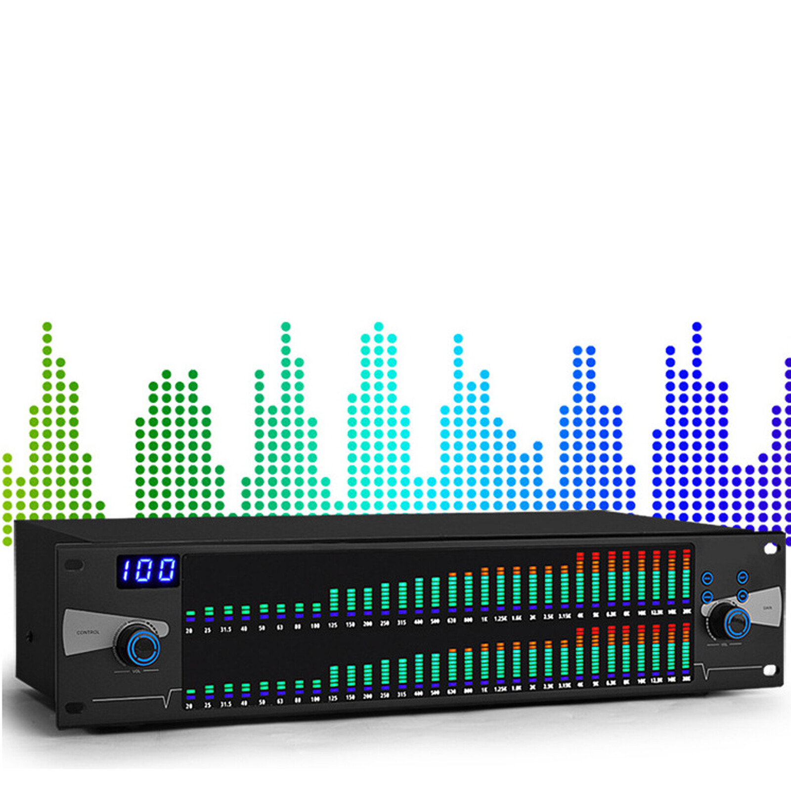Preofessional Digital Graphic Equalizer Equalizer Spectrum Dual 31-Band ...