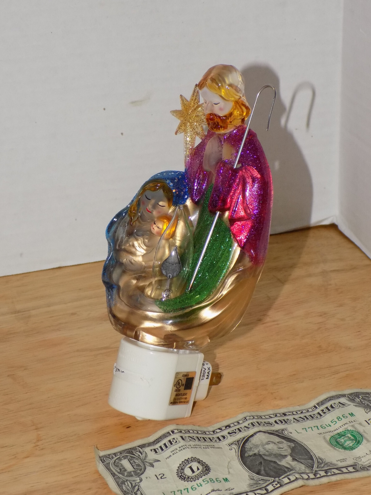 Christmas Nativity Holy Family Flicker Night Light | eBay