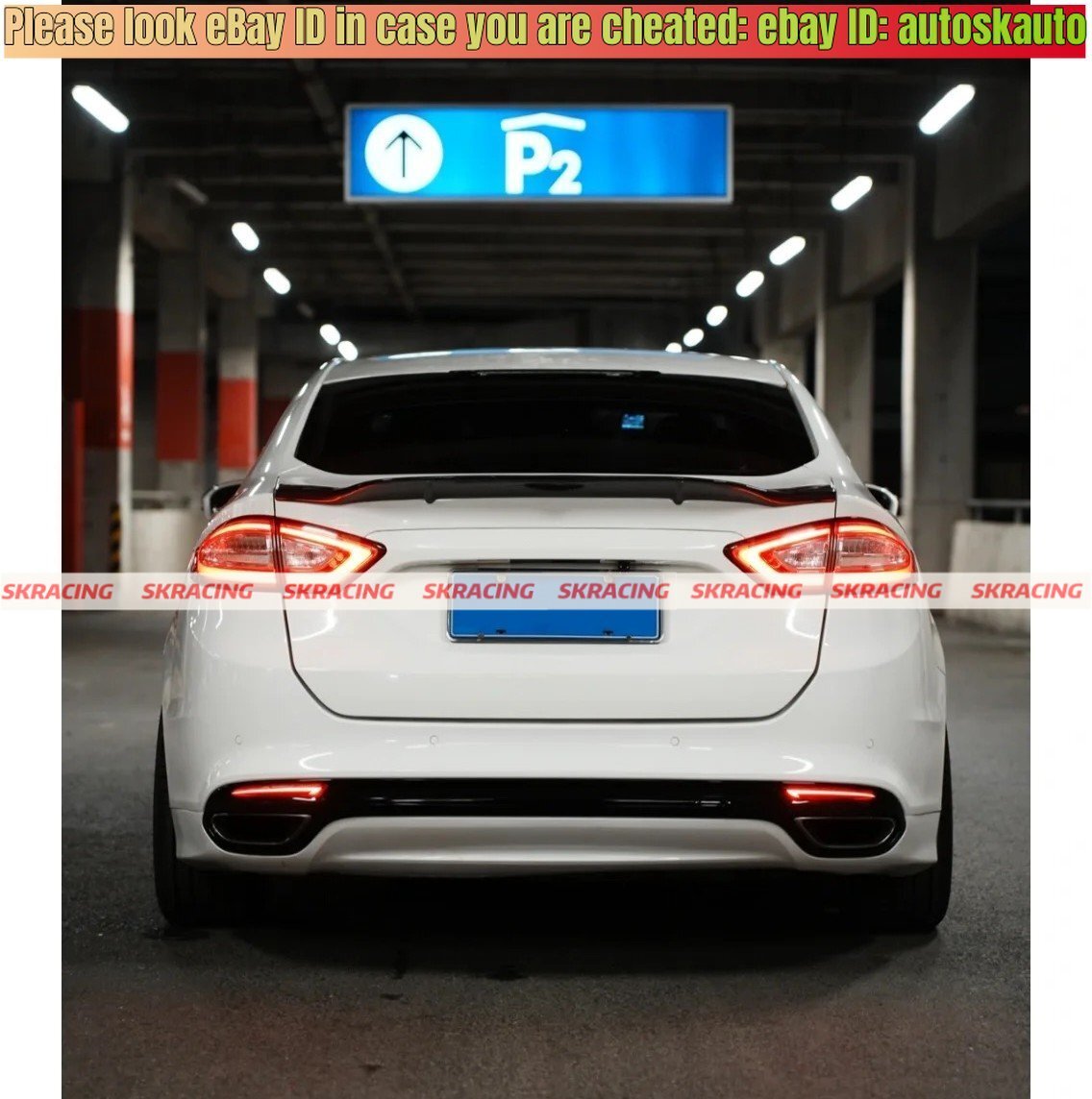 For 2013-2020 Ford Fusion/Mondeo R-Style Forged Carbon Fiber Trunk ...