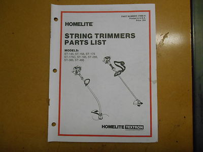 Homelite Weed Eater Parts Diagram Diagram(s) And/or PartsList(s)