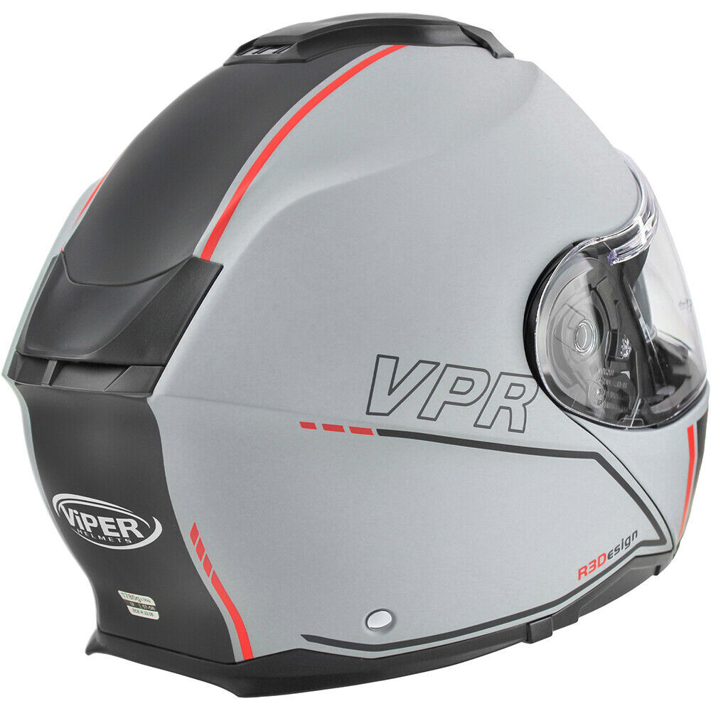 ViPER DUAL VISOR RS-V191 BLINC BLUETOOTH FLIP FRONT MOTORBIKE HELMET ...