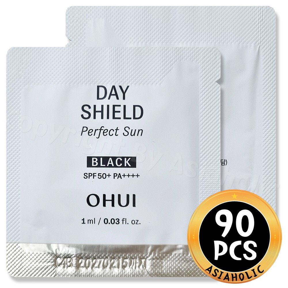 O HUI Day Shield Perfect Sun Black 1ml x 90pcs (90ml) SPF 50+ Sample ...