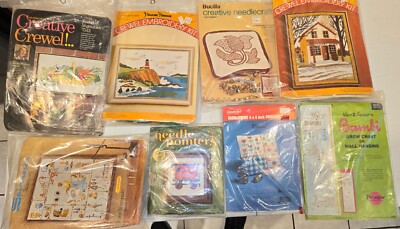 VINTAGE NEEDLEPOINT KITS CREATIVE CREWELL BUCILLA ETC CHOICE! | eBay