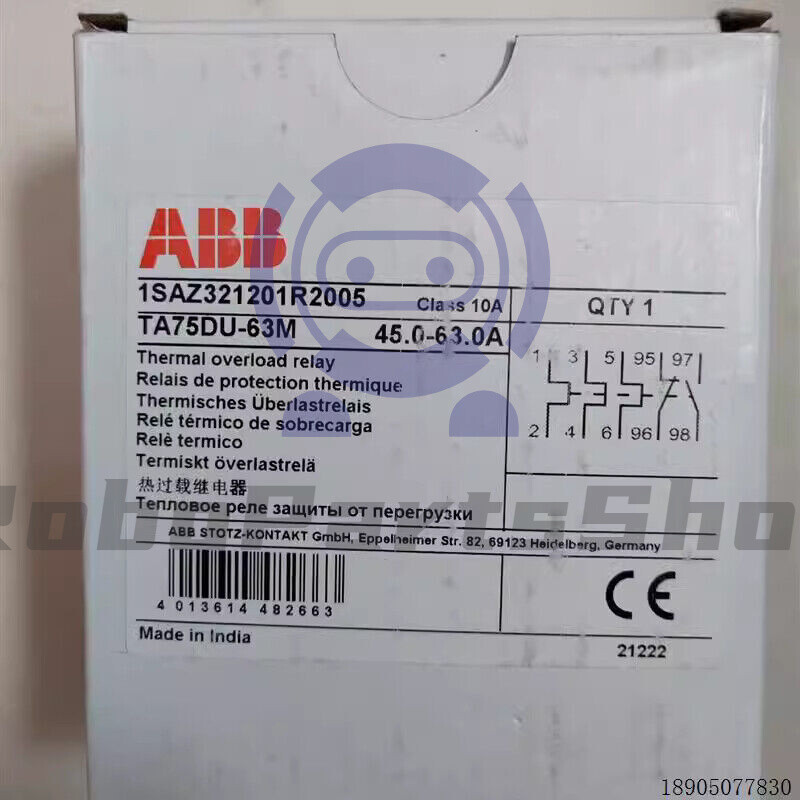 NEW ABB TA75DU-63M Thermal Overload Relays 1SAZ321201R2005 1pcs | eBay