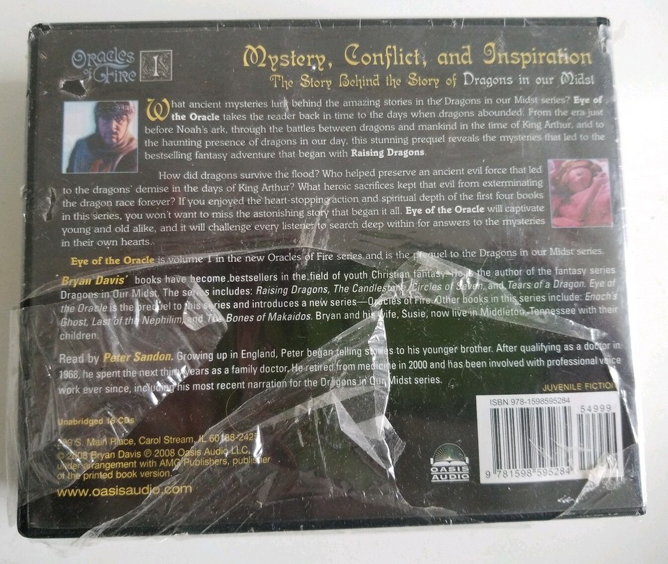 Oracles of Fire: Eye of the Oracle 1 NEW by Bryan Davis (2009, CD ...