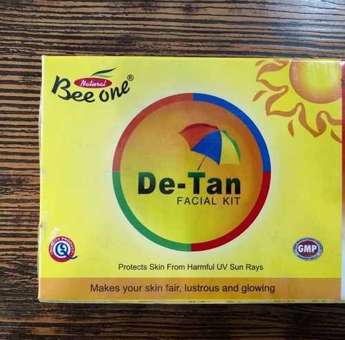 Bee One Natural De-Tan Facial Kit | Complete 5 Step Facial Kit | 85 ...