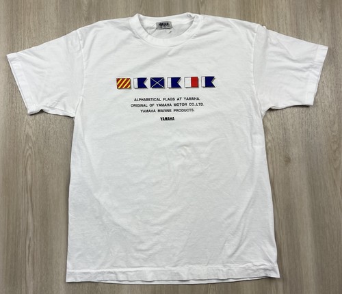 Vintage 80s YAMAHA MOTOR Flags Marine Products Single Stitch T Shirt ...