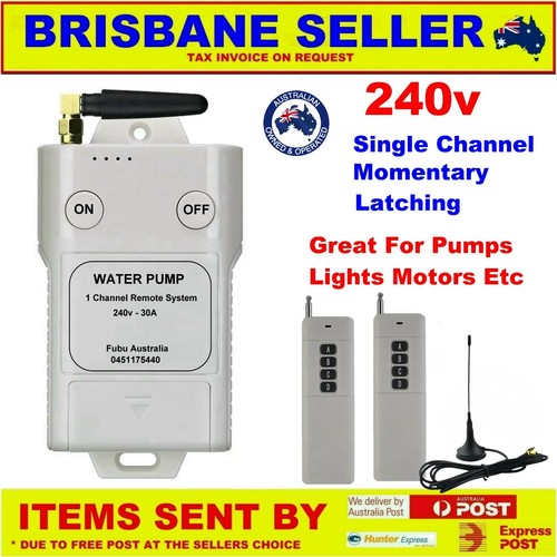 Water Pump Remote Control 1 Channel Long Range 240v 30A + 4 CH ...