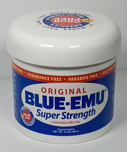 Blue-Emu Original Super Strength Muscle & Joint Analgesic Cream 12 oz ...