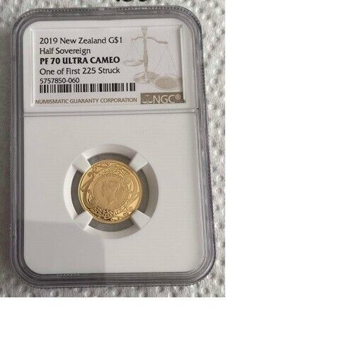 2019 New Zealand Sovereign - Queen Victoria 200 Years Half Sovereign ...