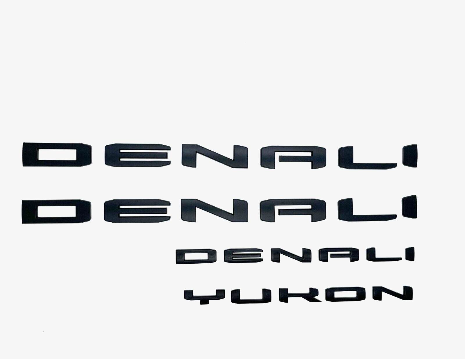 For 2021-2023 GMC Yukon Yukon XL Door Rear Denali Emblems Letters（Matte ...