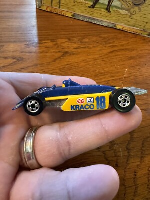 1982 Hot Wheels Blue/Yellow 18 Kraco Vintage Thunder Streak Indy Race ...