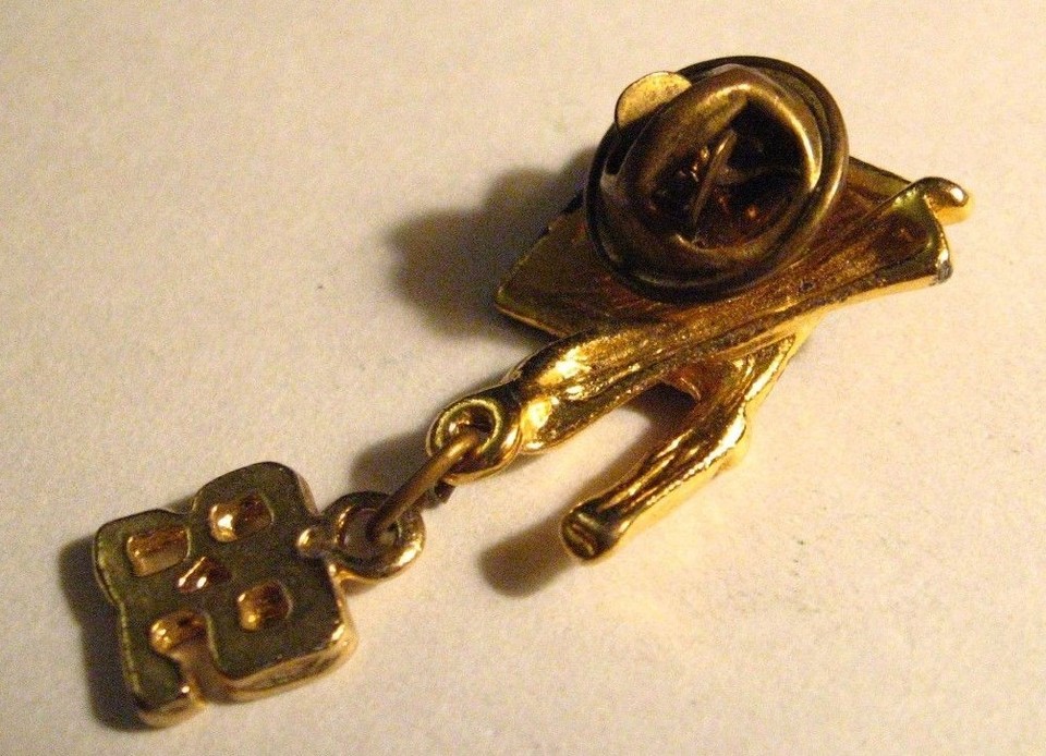 Graduation Cap 1998 Lapel Pin - Vintage Diploma Gold Tassel School ...