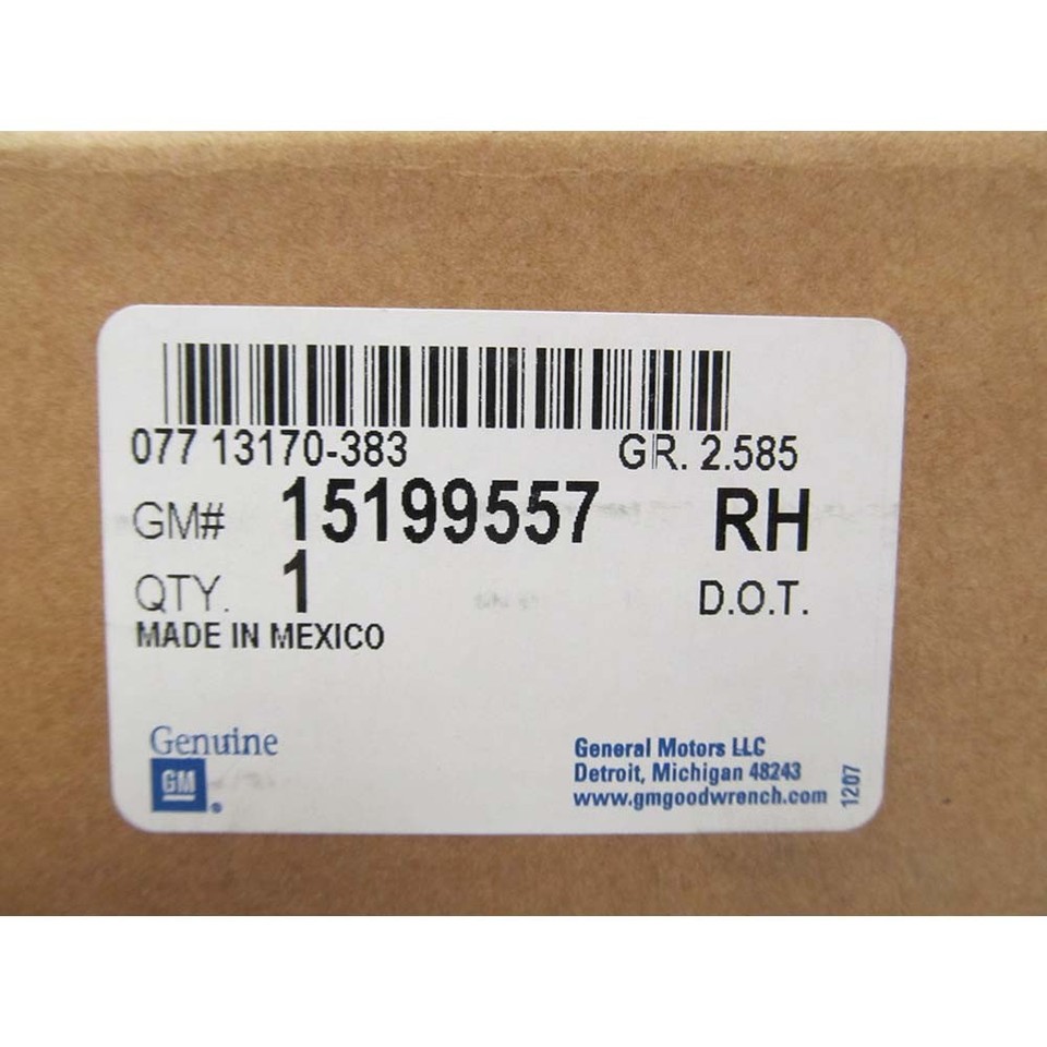 OEM NEW Day Time Parking Light Lamp Right Passenger 03-07 GM Truck SUV ...