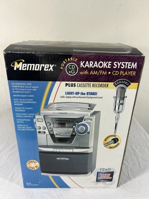 Memorex MKS2461 AM/FM Cassette Recorder CD Player Karaoke Machine | eBay