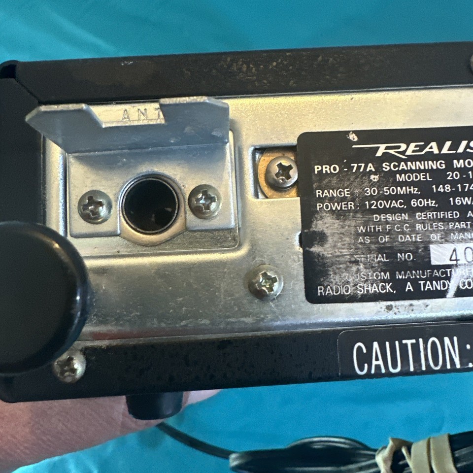 Vintage Realistic Patrolman Pro-77A HI-LO Scanner 8 programable ...