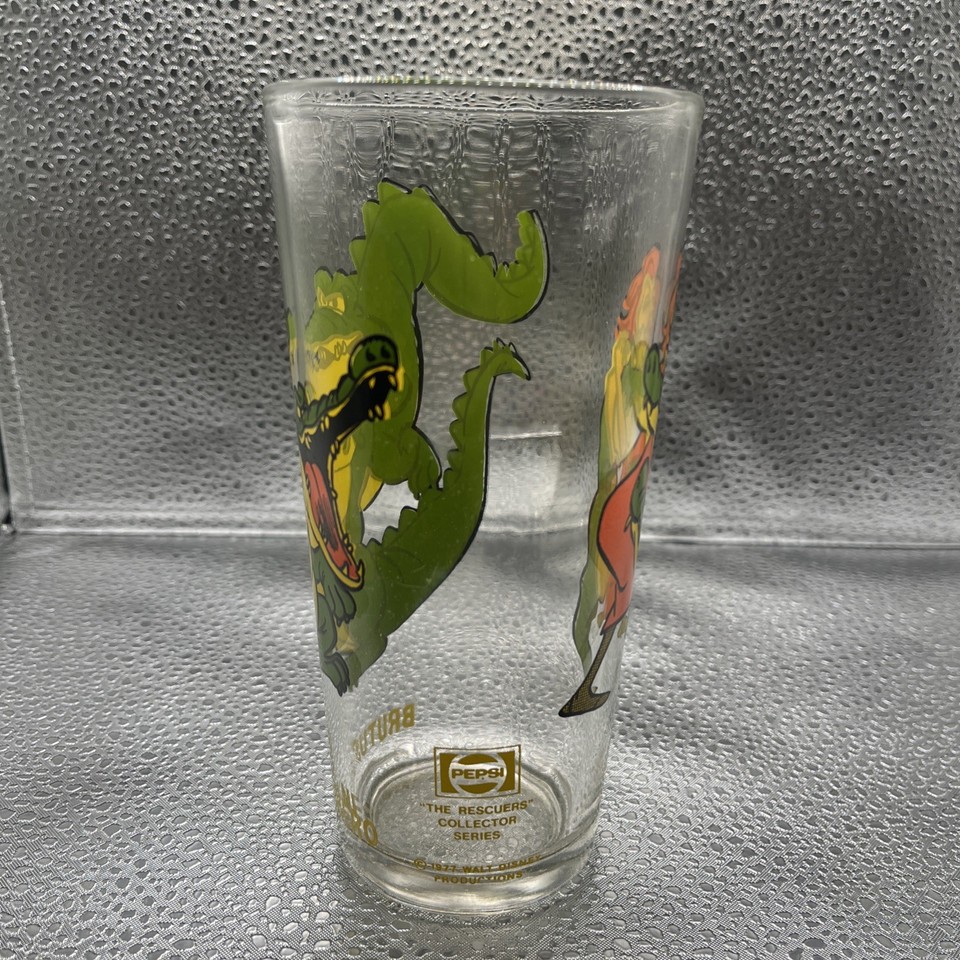 Disney The Rescuers Pepsi Glass “Brutus & Nero” Great Condition From ...